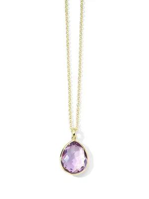 Ippolita 18kt Yellow Rock Candy Teardrop Amethyst Necklace