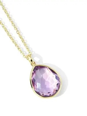 Ippolita 18kt Yellow Rock Candy Teardrop Amethyst Necklace