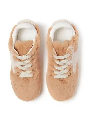 Stella McCartney Loop Fleece-texture Sneakers - Neutrals