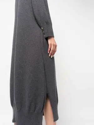 BARRIE Iconic Knit Midi Dress - Grey
