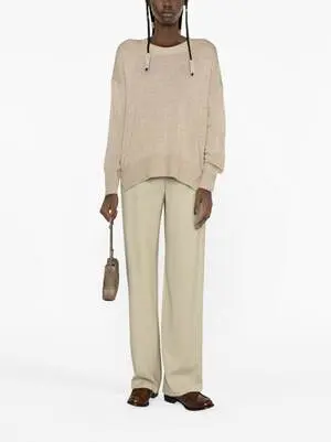 ALLUDE Cashmere Jumper - Brown