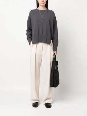 BARRIE Iconic Cashmere Pullover - Grey