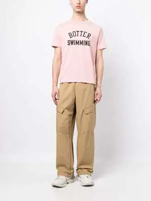 BOTTER Flocked-logo Organic Cotton T-shirt - Pink