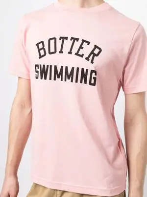 BOTTER Flocked-logo Organic Cotton T-shirt - Pink