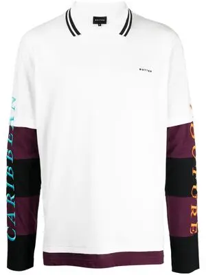 BOTTER Layered-effect Logo-embroidered T-shirt