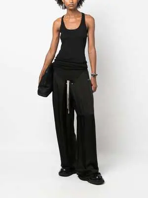 Rick Owens Organic Cotton Racerback Tank Top - Black
