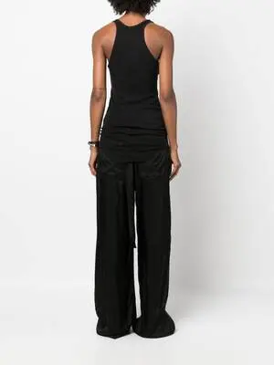 Rick Owens Organic Cotton Racerback Tank Top - Black