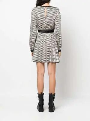 Liu Jo Graphic-print Dress With Belt
