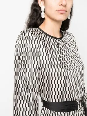 Liu Jo Graphic-print Dress With Belt