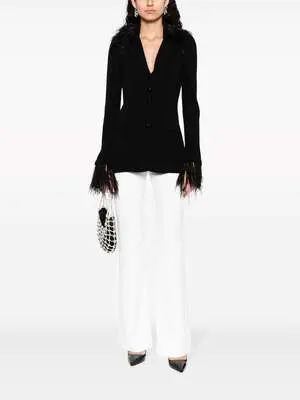 Alberta Ferretti Goose-feather Trim Jacket