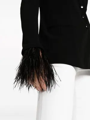 Alberta Ferretti Goose-feather Trim Jacket