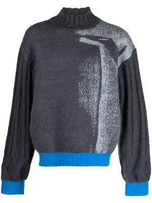 Kiko Kostadinov Mariann Mohair-Blend Jumper In Grey - 53% Off