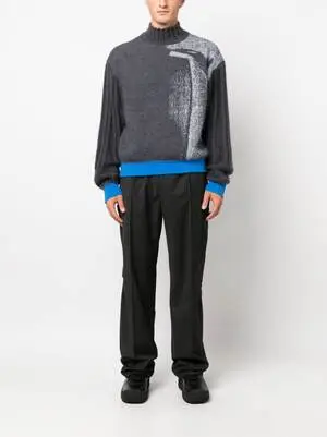 Kiko Kostadinov Mariann Mohair-Blend Jumper In Grey - 53