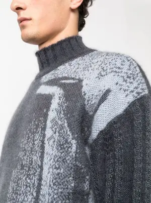 Kiko Kostadinov Mariann Mohair-Blend Jumper In Grey - 53% Off