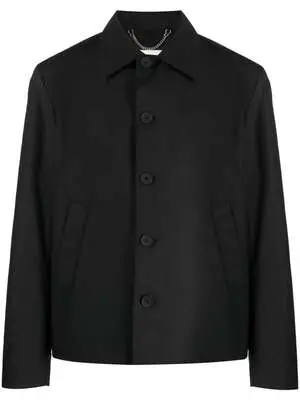 CRAIG GREEN Quilted Shirt Jacket - Black