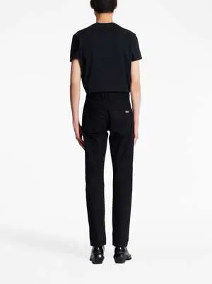 Balmain Crystal-embellished Straight-leg Jeans - Black