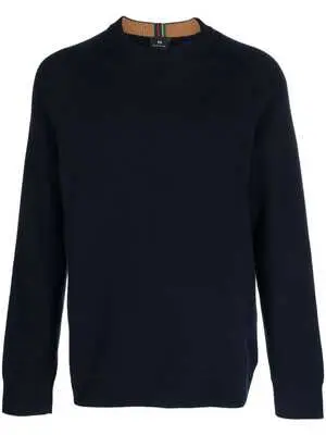 Paul Smith Long-sleeve Merino-wool Jumper - Blue