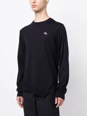 Comme Des Garçons Logo-patch Wool Jumper