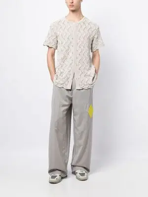 ROBYN LYNCH Wave Cotton Cardigan - Grey