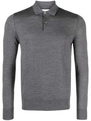 BALLANTYNE Fine-knit Wool Polo Shirt