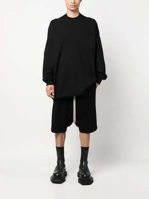 Rick Owens Splintered Peter Organic Cotton Jumper - Black