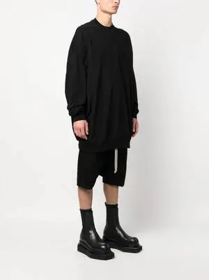 Rick Owens Splintered Peter Organic Cotton Jumper - Black