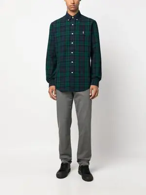 Polo Ralph Lauren Polo Pony Check-plaid Shirt - Green