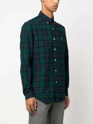 Polo Ralph Lauren Polo Pony Check-plaid Shirt - Green