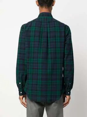 Polo Ralph Lauren Polo Pony Check-plaid Shirt - Green