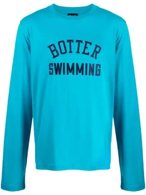 BOTTER Logo-embroidered Organic Cotton T-shirt - Blue