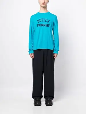 BOTTER Logo-embroidered Organic Cotton T-shirt - Blue