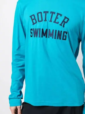 BOTTER Logo-embroidered Organic Cotton T-shirt - Blue