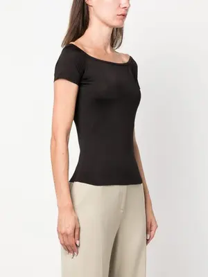Ralph Lauren Boat Neck Silk Blend Shirt