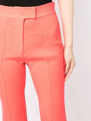 Alex Perry High-waisted Flared Trousers - Red