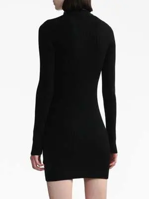 1017 Alyx 9sm Ring-embellished Ribbed Knit Mini Dress