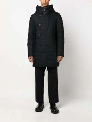 Peuterey Hooded Feather Down Parka - Blue