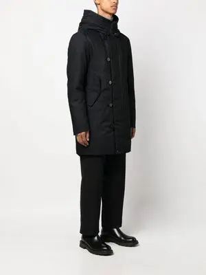 Peuterey Hooded Feather Down Parka - Blue