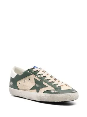 GOLDEN GOOSE Super-star Panelled Sneakers - Neutrals