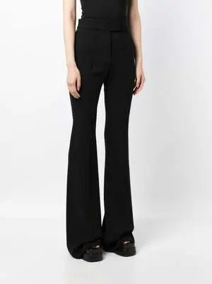 Alex Perry High-waisted Flared Trousers - Black