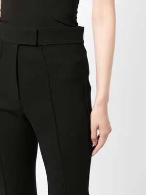 Alex Perry High-waisted Flared Trousers - Black