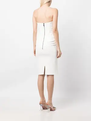 Maticevski Draped Bodice Midi Dress