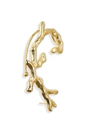 Cult Gaia Noemi Ear Climber - Shiny Brass