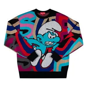 Supreme X Smurfs Sweater - Black