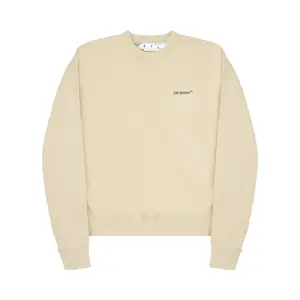 Off-White Caravag Arrow Over Crewneck 'dark Sand/black - Tan