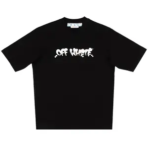 Off-White Neen Ow Logo Skate Short-sleeve Tee /orange - Black