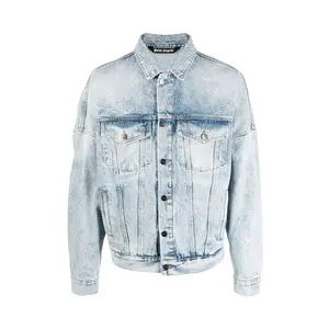 Palm Angels Back Logo Denim Jacket