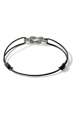 John Hardy Love Knot Sterling Cord Bracelet