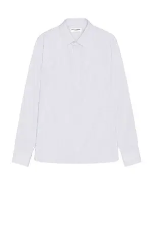 Saint Laurent Long Sleeve Shirt In White - Blanc