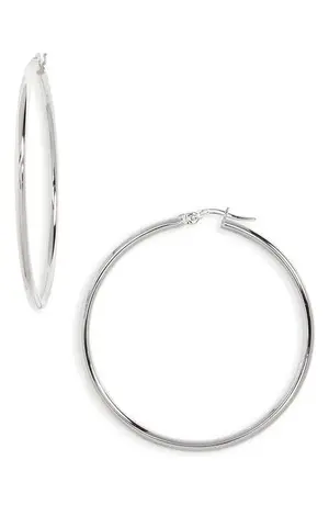 Roberto Coin Roberto Coin 18K Gold Hoop Earrings Wg