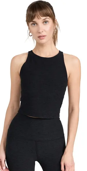 Beyond Yoga Spacedye Refocus Cropped Tank Top - Darkest Night